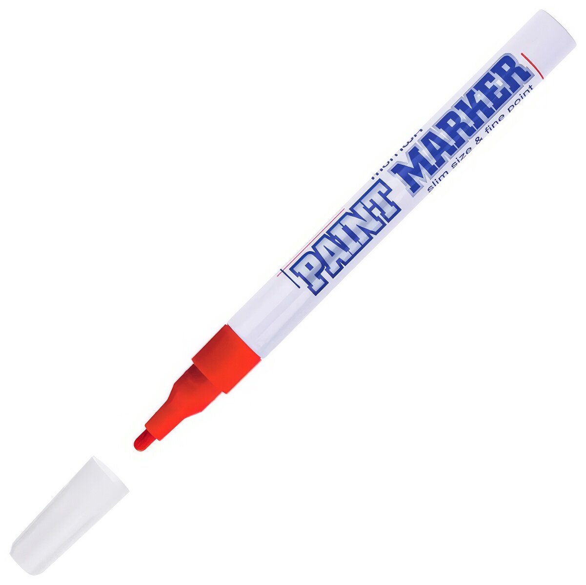 Маркер лаковый для промышленной графики MunHwa Paint Marker Slim красный грифель 2 мм