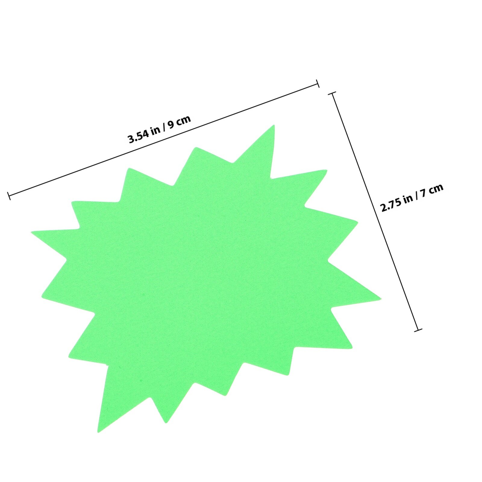 250 Шт Ярлыки Цен Florescent Для Одежных Магазинов Размер 9.00X7.00X0.10Cm