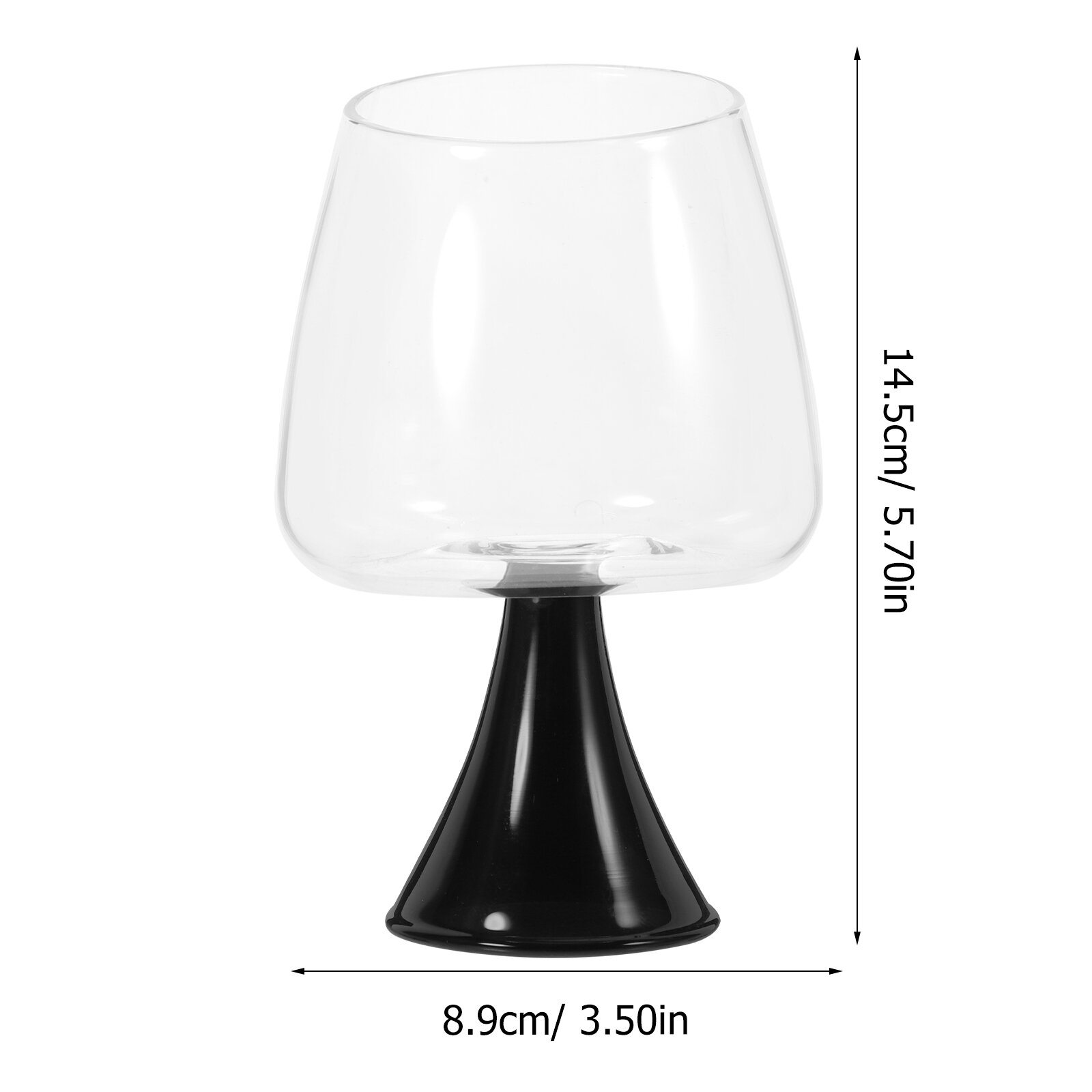 Бокал Для Вина Из Термостойкого Стекла С Комфортной Формой 14.50X8.90X8.90Cm