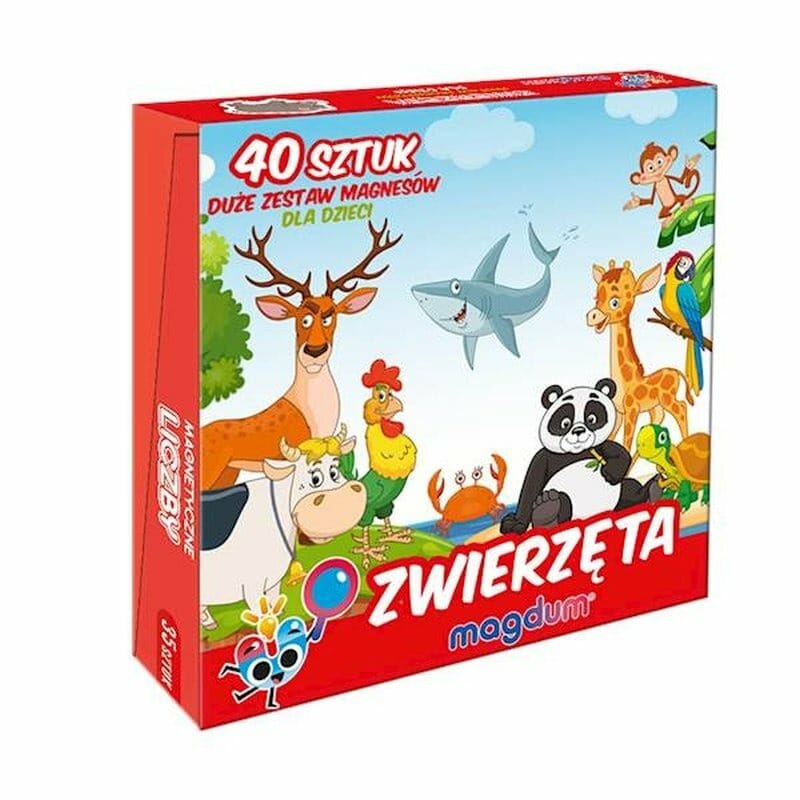 Настольная игра Magdum Животные, набор магнитов, 40 шт