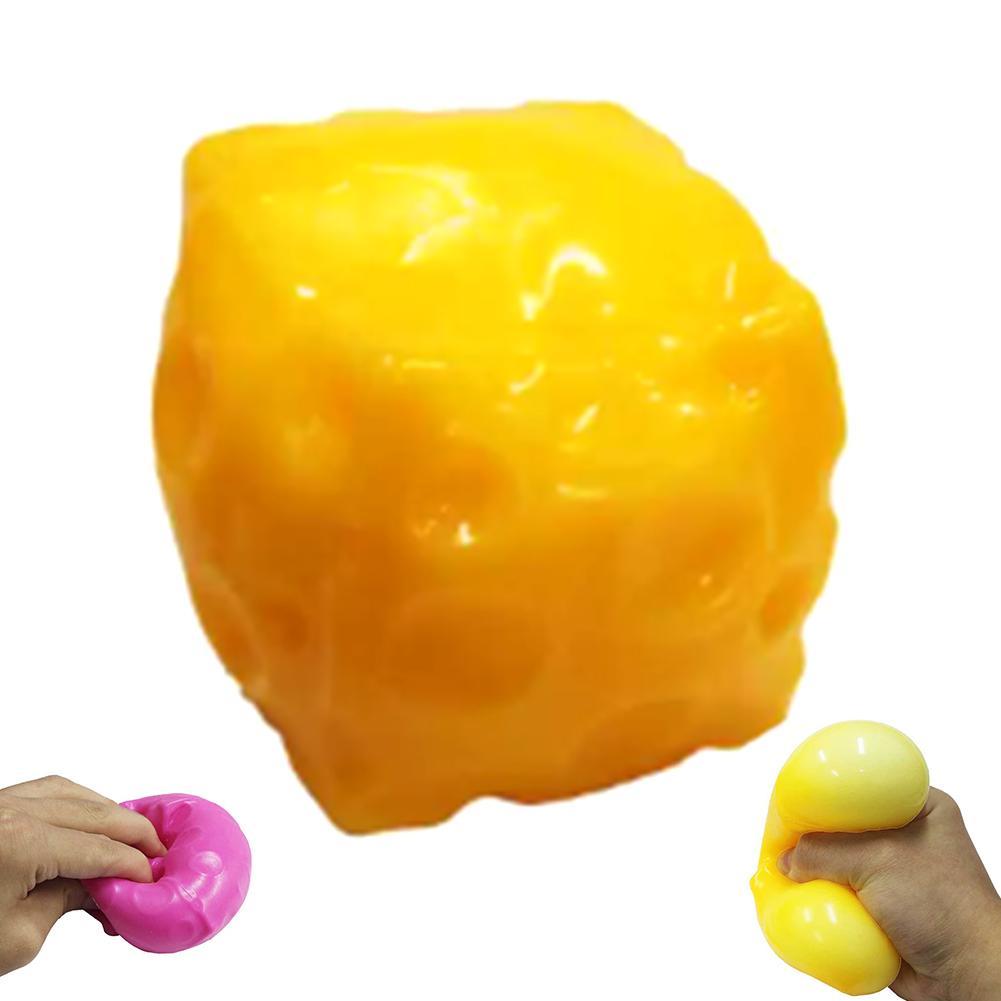 Игрушка для снятия стресса Сырный батут с медленным отскоком