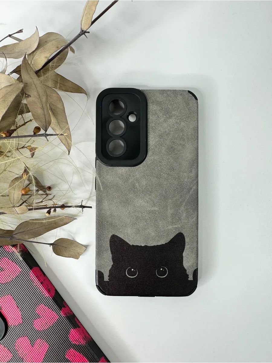 Чехол-Накладка для смартфона Samsung Galaxy A54, материал силикон, цвет серый