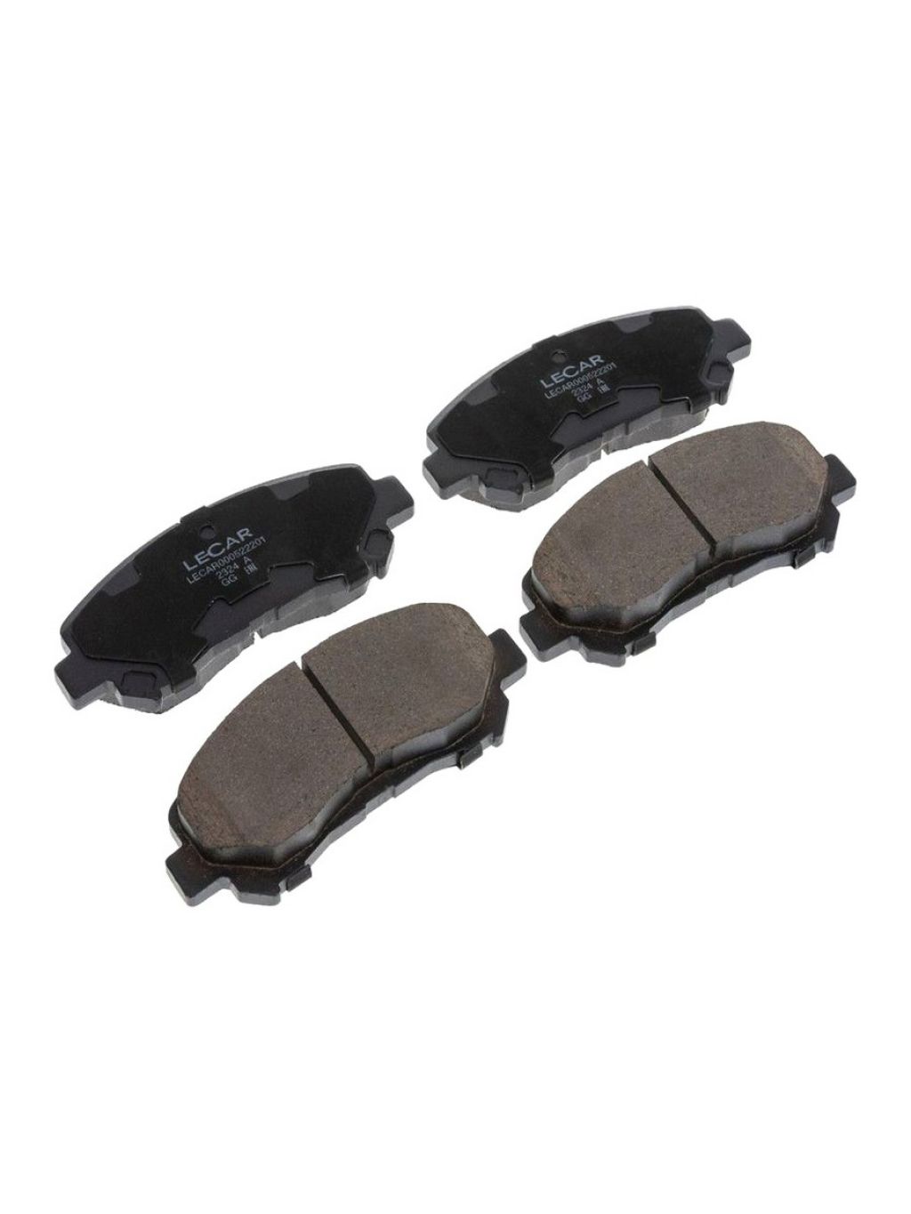 Колодки тормозные дисковые передние т/с Akebono LECAR LECAR000522201