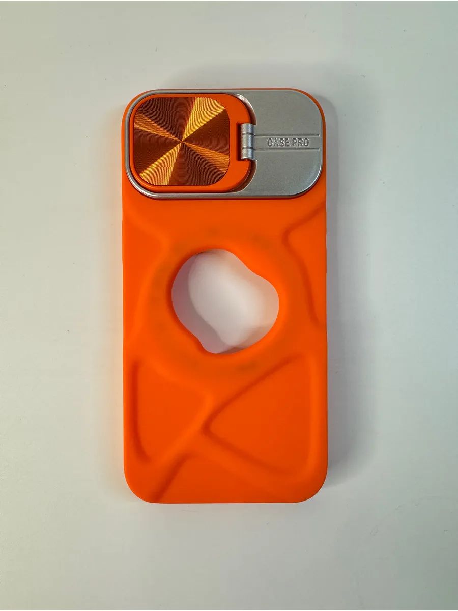 Чехол-Накладка для смартфона Apple iPhone 13, материал силикон, цвет оранжевый — фото 1