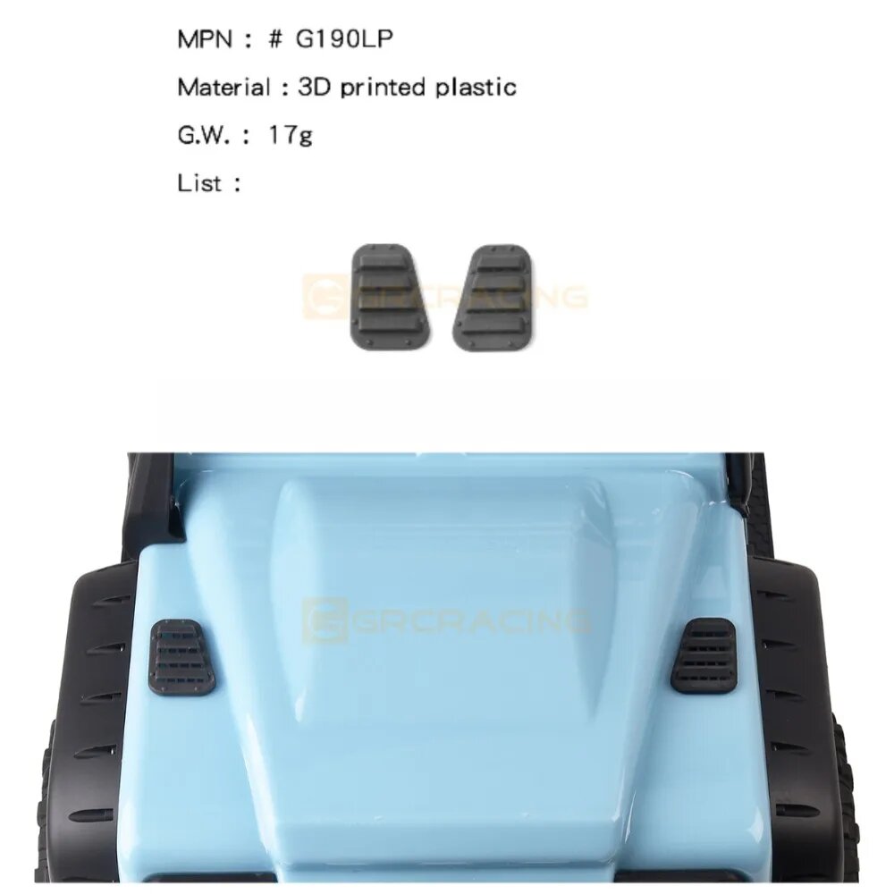 Металлическая декоративная модификация для RC автомобиля MJX H8H Land Rover Defender C190LP
