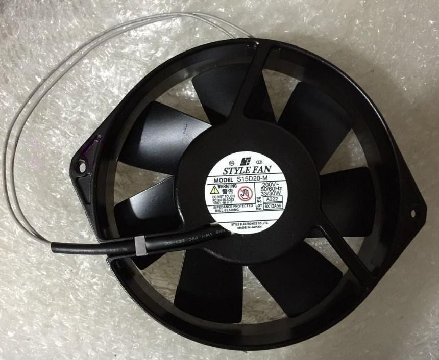 Вентилятор S15D20-M 200V 33 / 30W 172 * 150 * 38mm Все металлические вентиляторы работают нормально -