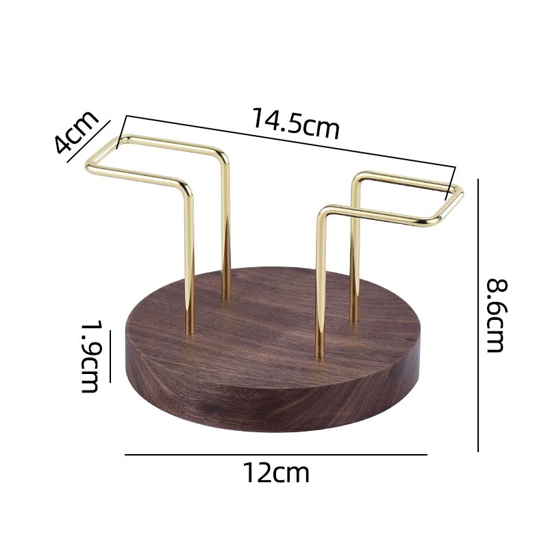 Круглый держатель для салфеток из ореха для отелей и ресторанов, элегантная отделка