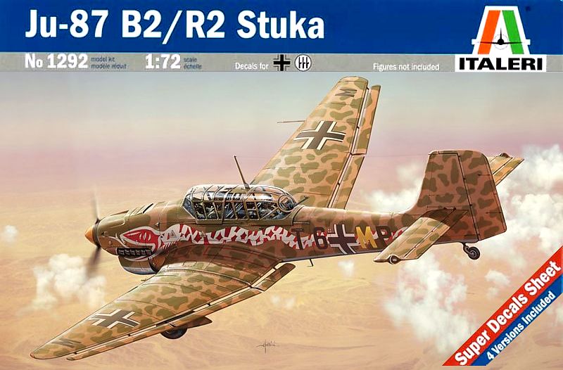 Сборная модель "Ju-87 B-2/R-1 Stuka" (1:72), артикул 1292