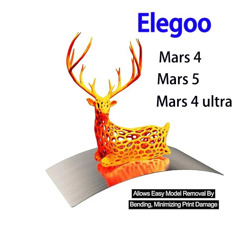 ENERGETIC FLEXBED, 2 комплекта, для Elegoo Mars 4/5 Ultra