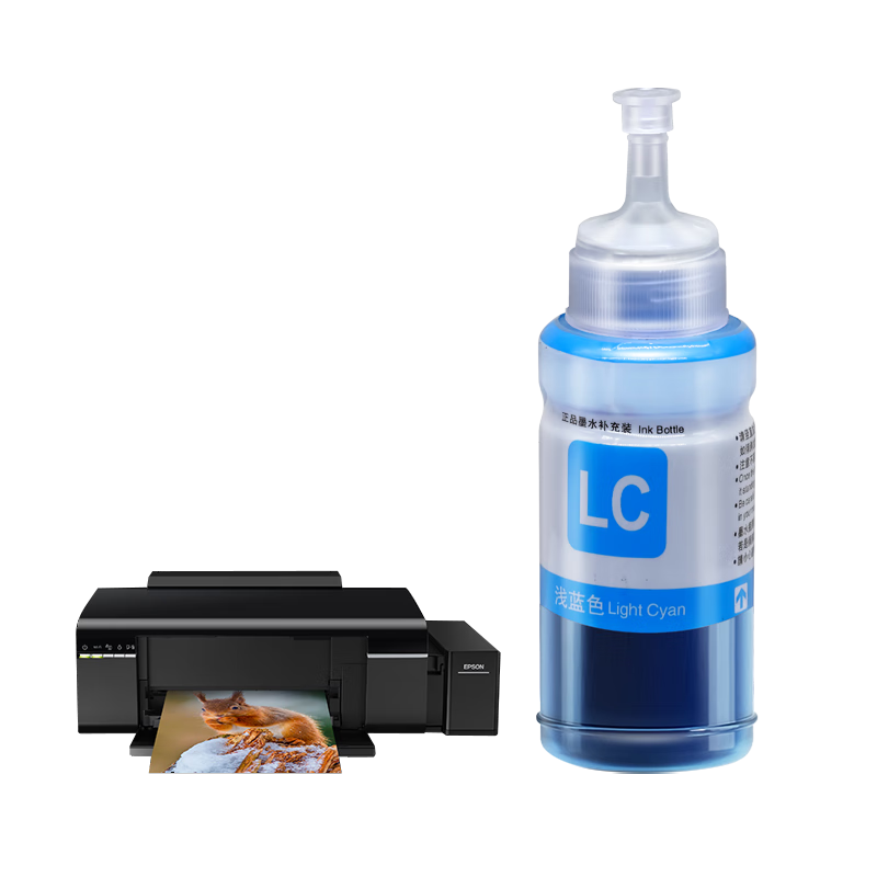 Тянмо 674 Светло-голубая чернила для принтеров Epson L801 L805 L810 L850 L1800 Заправочная бутылка 673