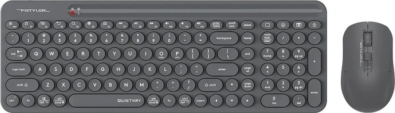 2012611 A4Tech Комплект (клавиатура+мышь) A4TECH Fstyler FG3300 Air2, USB, беспроводной, серый