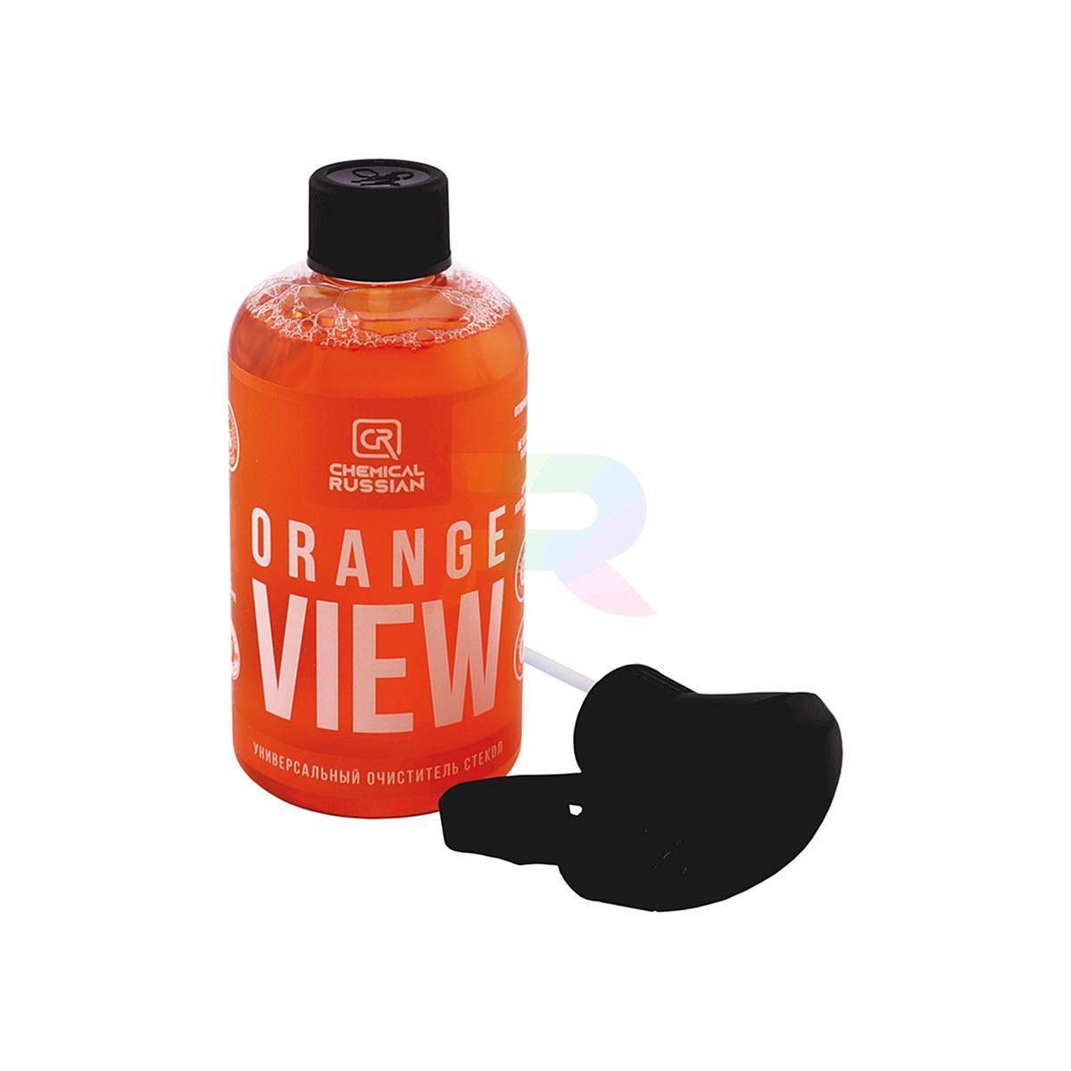 Экспресс очиститель стекол автомобиля Chemical Russian Orange View CR688 апельсин с распылителем 500 мл.