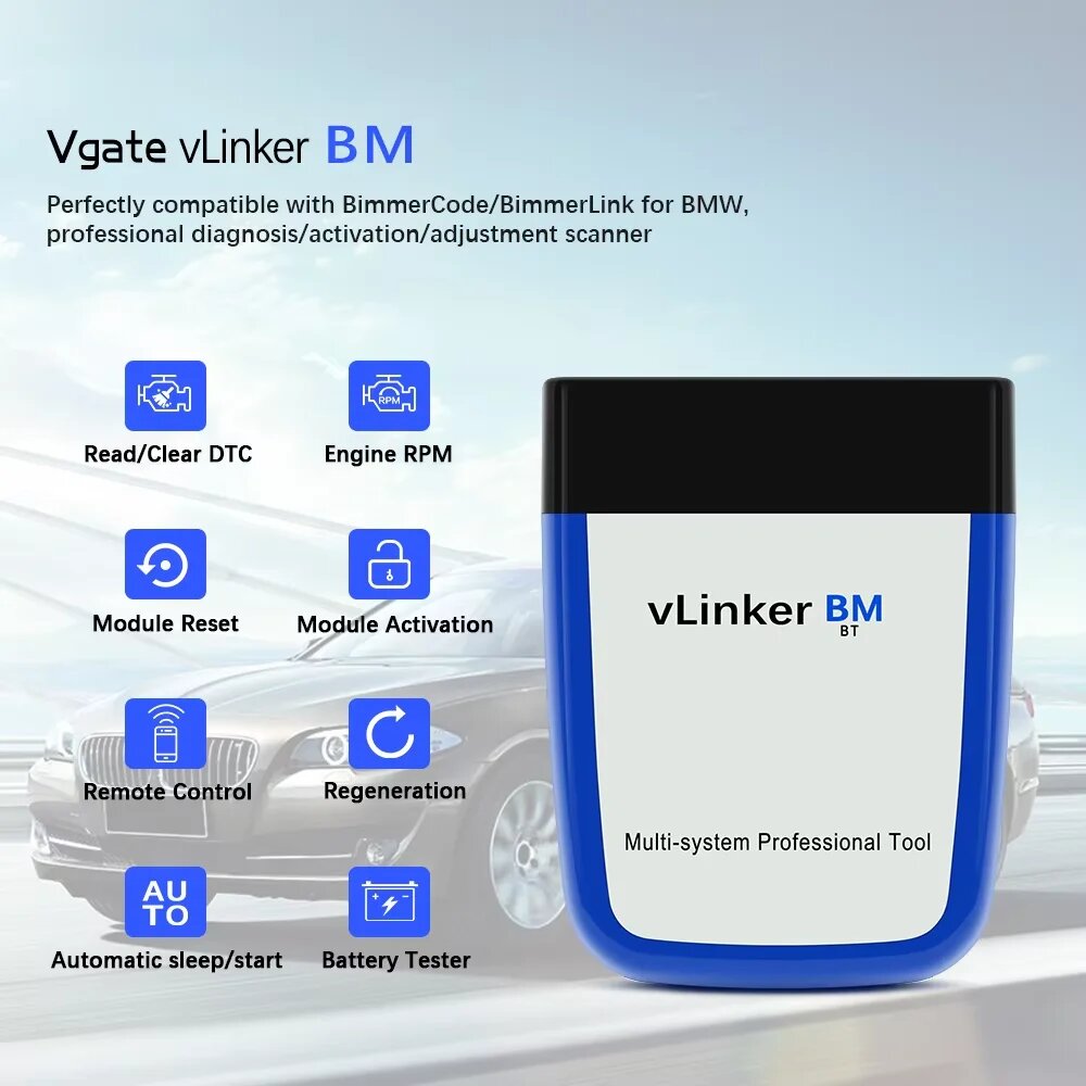 Vgate vLinker BM + ELM327 для BMW BT3.0 Android