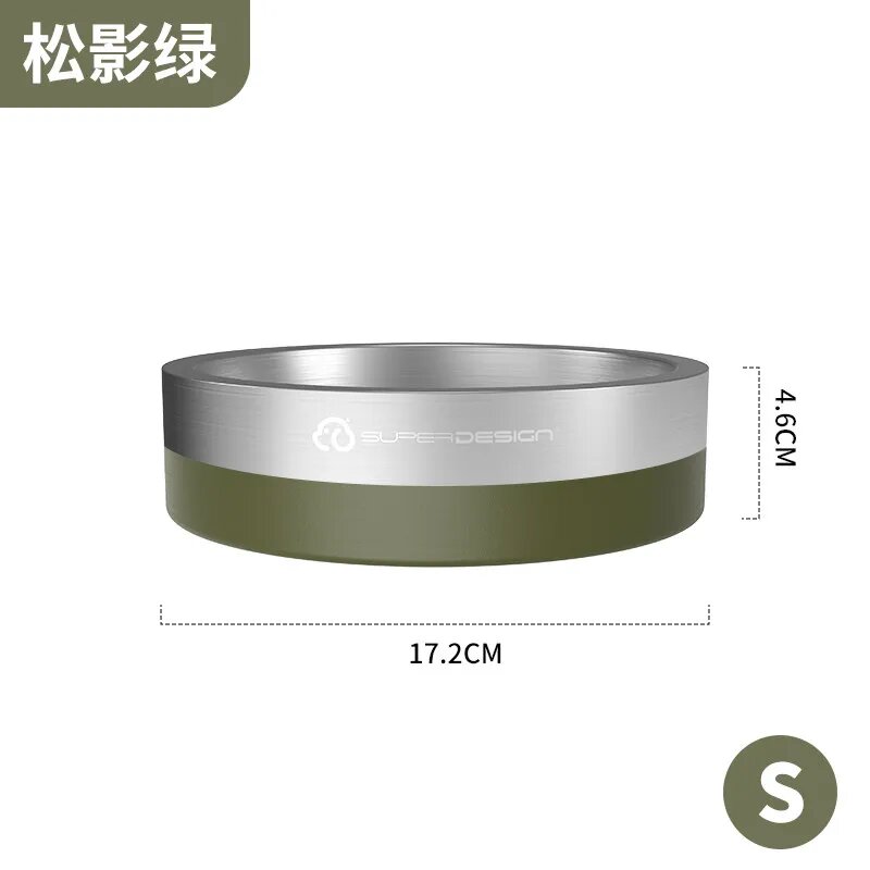 Супердизайн миска для собак, 17.2x4.6 см, Green-S