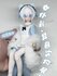 Кукла BJD Zack Event, 20 см, аниме стиль, белые волосы, голубые ушки, наряд горн...