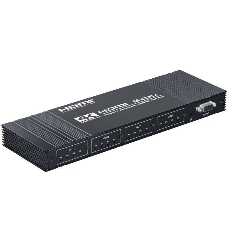 Tengfei HDMI видео матричный коммутатор 4x4 4K HDR бесшовный переключатель контроллер для разделения экрана ТВ