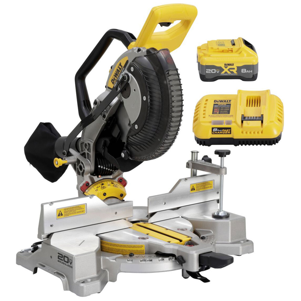 Аккумуляторная торцовочная пила Dewalt DCS714WW1, 4 900 об/мин