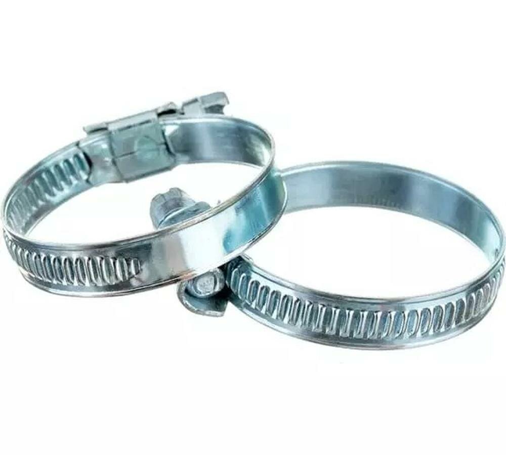 Хомуты червячные d=25-38 мм, 2 шт, цинк, SteelRex
