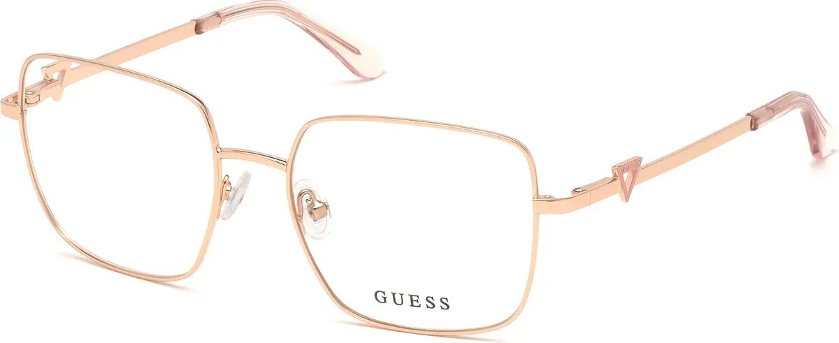 Оправа GUESS GU 2728 028, тип оправы ободковая, материал оправы металл, пол женские, форма оправы многоугольная