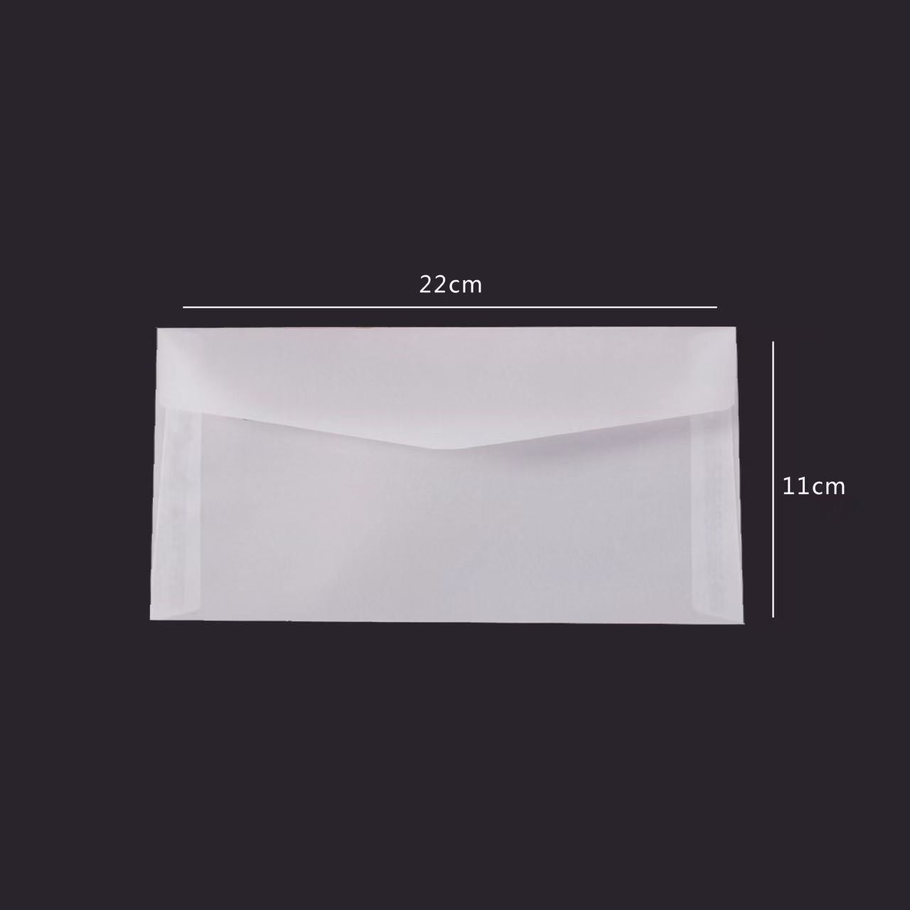 Конверты из кальки 22*11cm , 30 шт.
