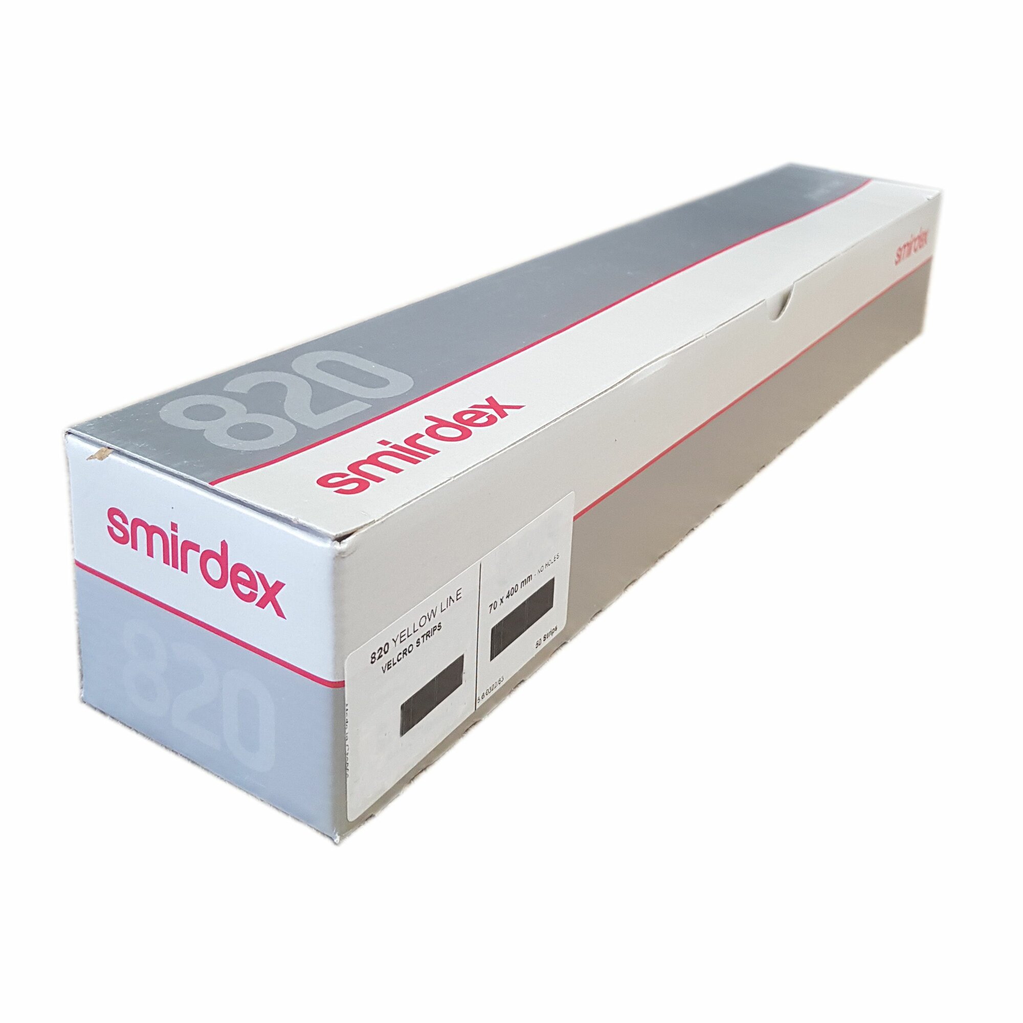 Абразивный шлифовальный лист в полосках SMIRDEX 820 Yellow Line, 70*400мм, P100, без отверстий, 50 шт.