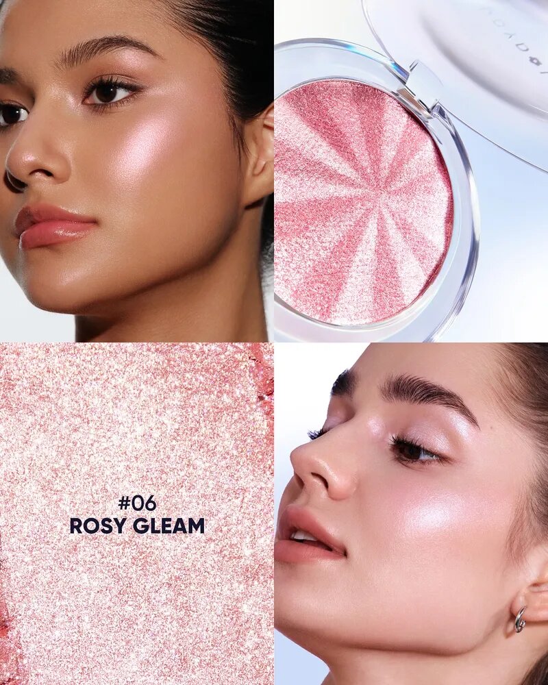 Хайлайтер для лица JUDYDOLL Glow Magnify Highlighter -06 Rosy Gleam