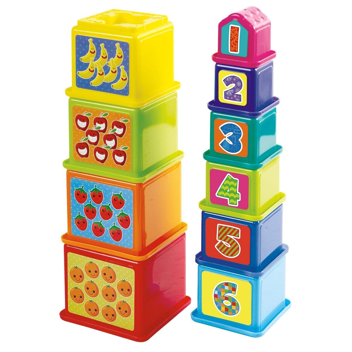 Пирамидка Smiki My 1st Stacking Blocks Циферки, разноцветная