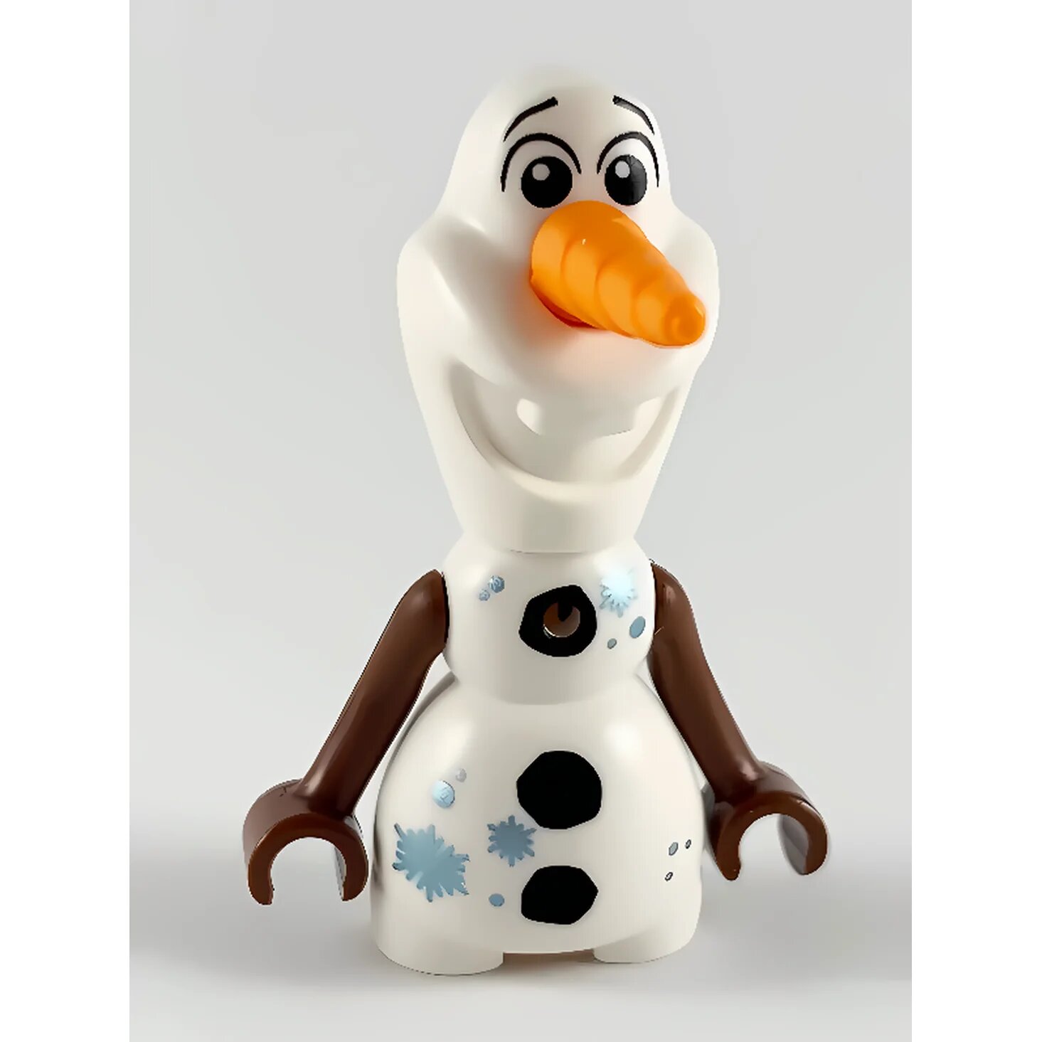 Минифигурка Lego Disney Olaf - Mini Doll Body, Metallic Light Blue Snowflakes dp074 N