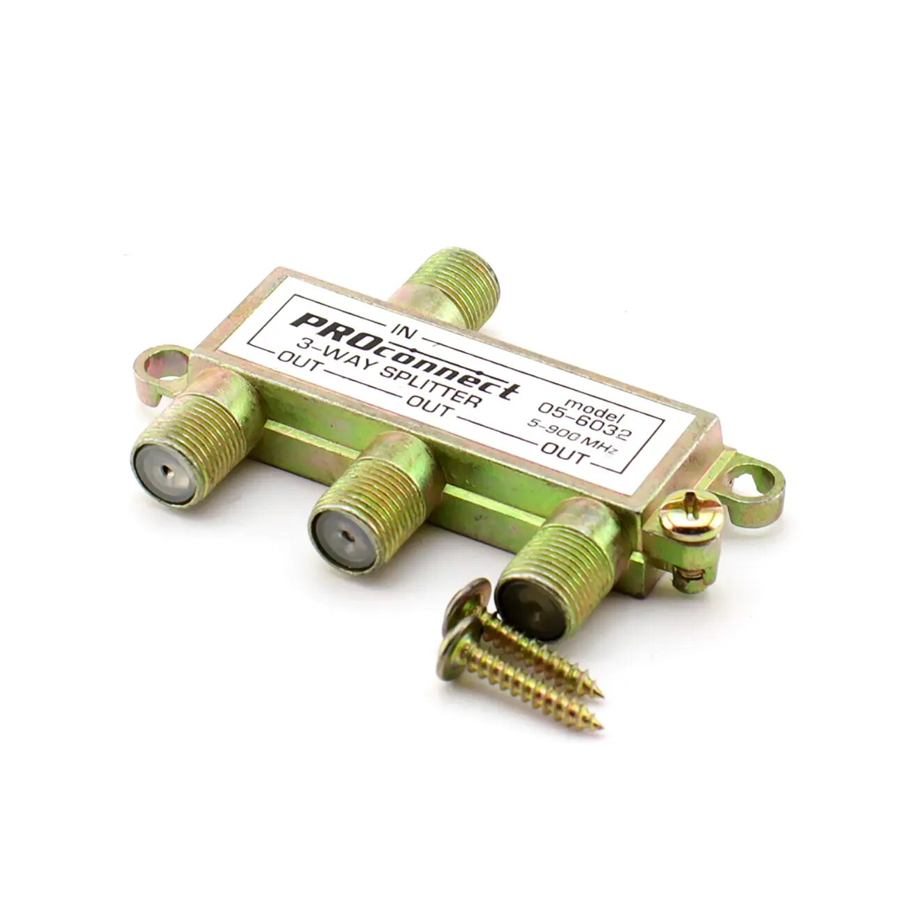 Делитель на 3 ТВ под F-разъем PROconnect (5-900 МГц) {05-6032} (1 шт)