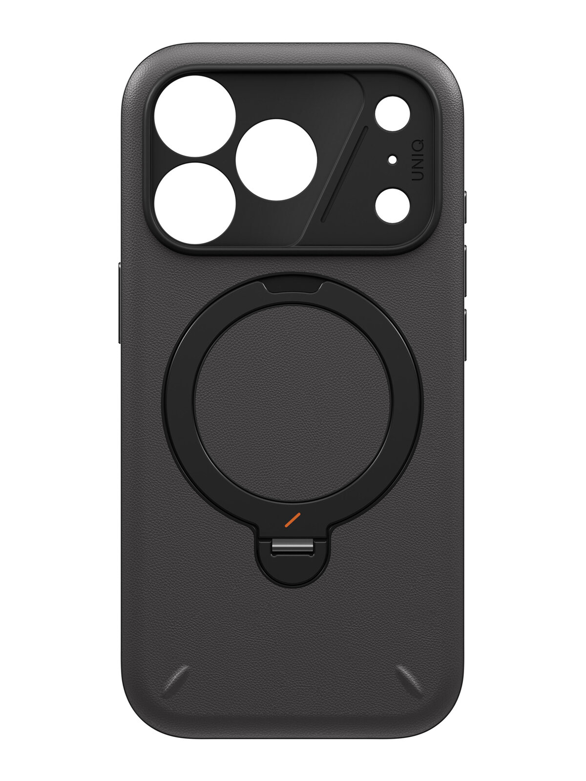 Чехол Uniq на iPhone 18 Pro/17 Pro, ELIX с магнитами MagSafe, с подставкой 360*, с защитой камеры, темно-серый