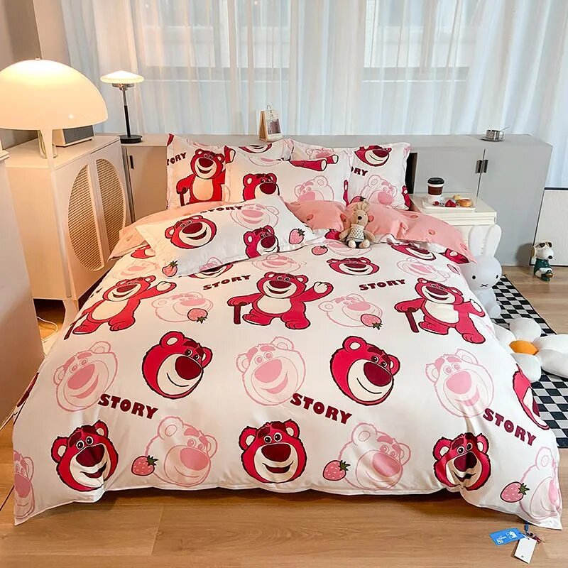 Наперник 150x200 см вареный хлопок, микрофибра, розовый абстракция
