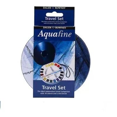 Daler-Rowney Aquafine Travel Set набор акварельных красок 18 цветов с мини-кистью