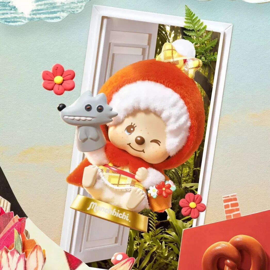 MINISO Monchhichi Милые Путешествия По Миру Сюрприз-Бокс Печать Фигурка, Скрытая Красная Шапка Подтверждено Распаковка