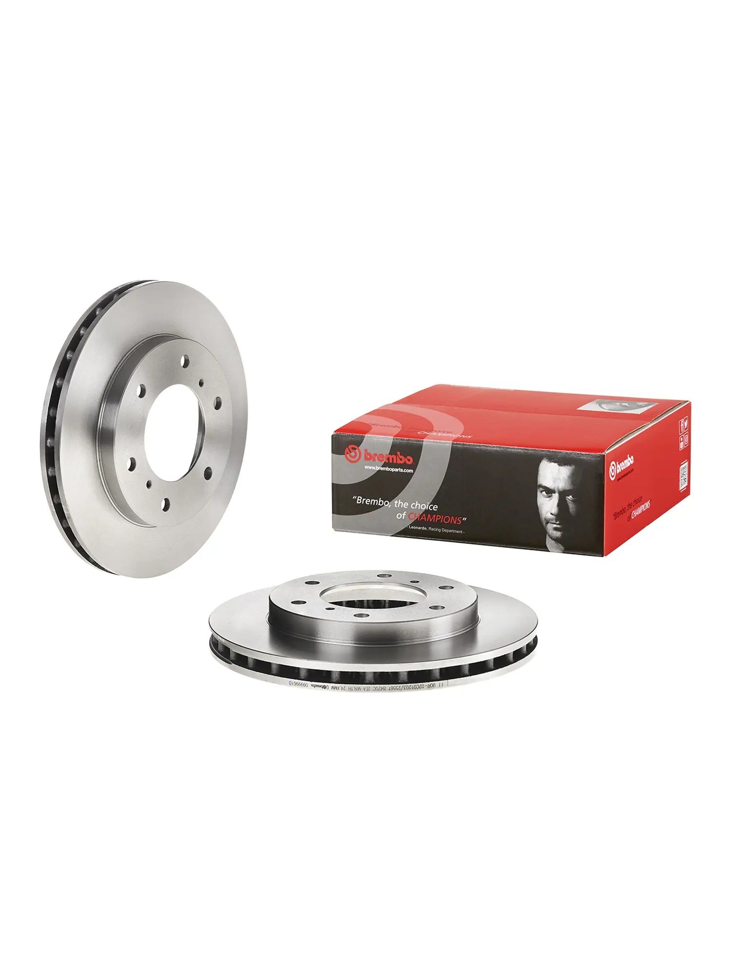 Диск тормозной вентилируемый передний BREMBO (09.9996.10) Prime Standard