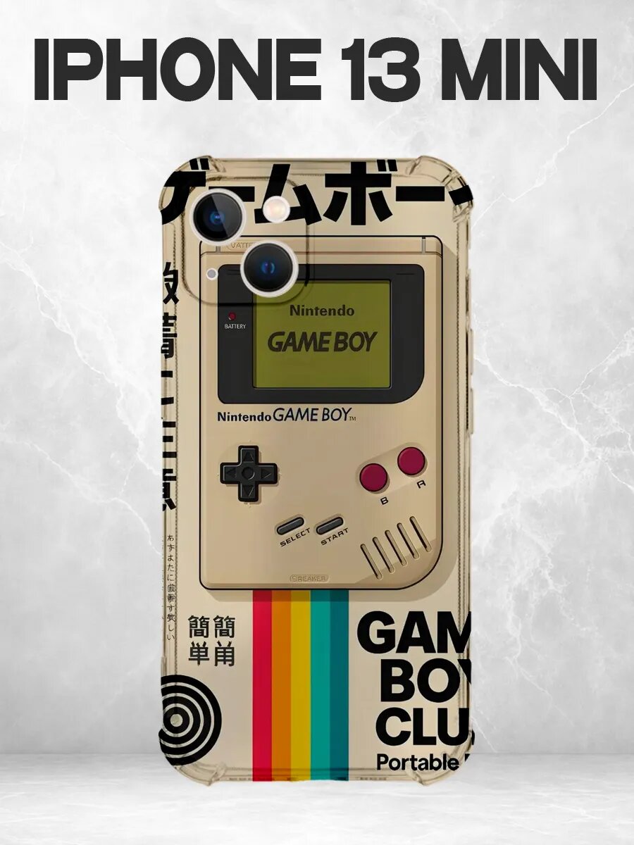 Чехол на iPhone 13 Mini с принтом Ретро Game Boy