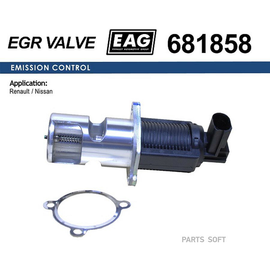 Клапан EGR RENAULT CLIO/MEGANE II/KANGOO, NISSAN MICRA 1.5D EAG от официального дистрибьютора, EAG, артикул 681858