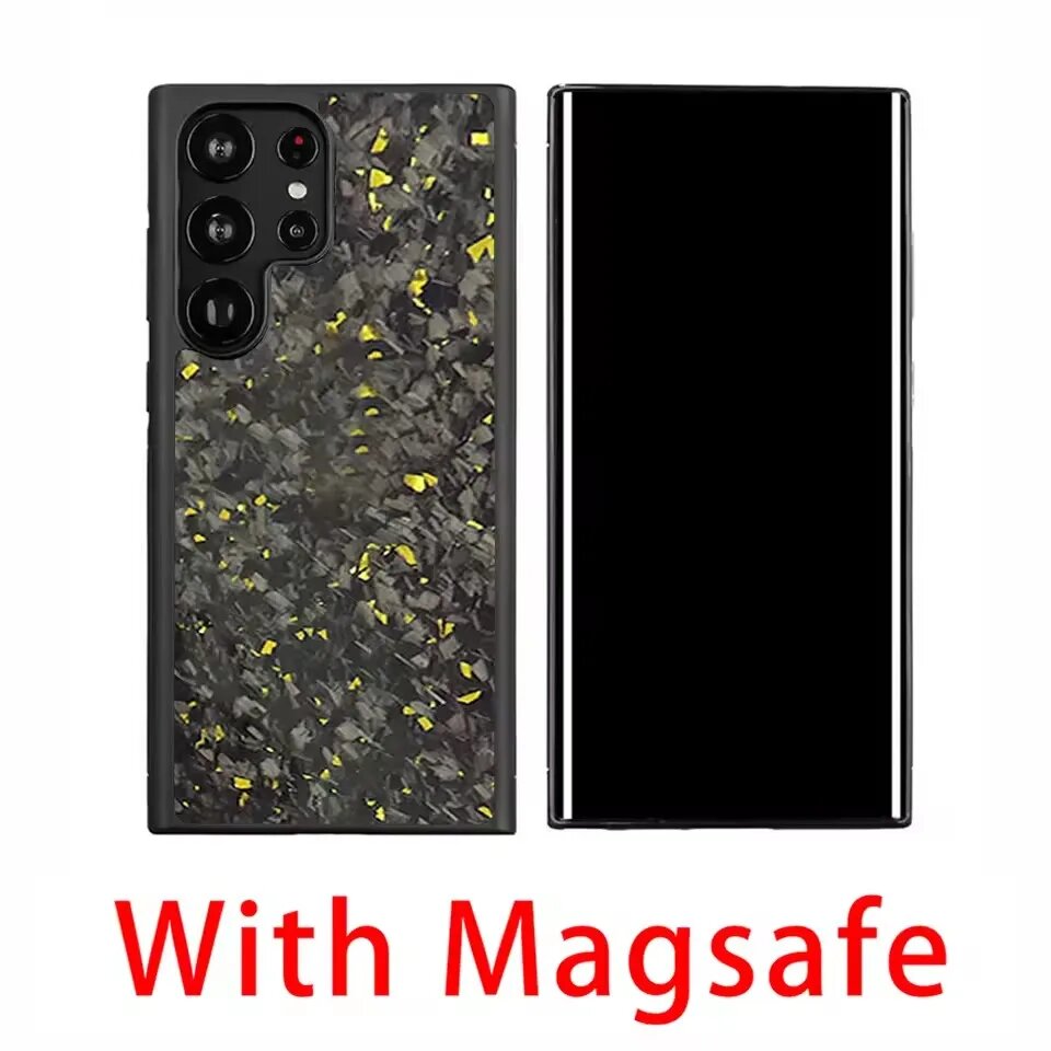 Чехол для Samsung Галактика С25 карбон Gold With Mag