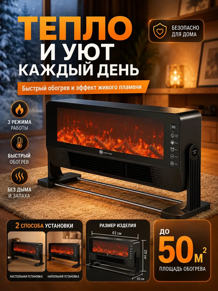Конвектор электрический настенный с терморегулятором