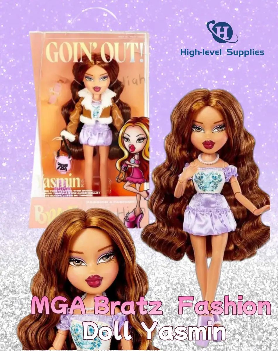 MGA Bratz Goin Out Fashion Doll Yasmin/ Коллекция модных кукол с очками, расческами и аксессуарами для одежды подходит для подарков на день рождения детям от 6 лет и старше