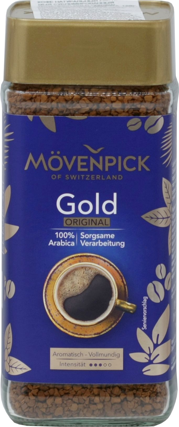Movenpick Кофе растворимый Gold, сублимированный, 100 г