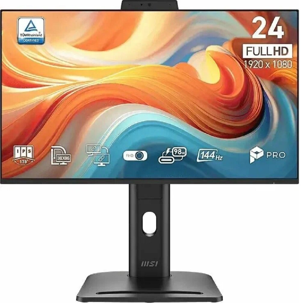 Монитор MSI PRO MP245PDG E14, 1920x1080, 16:9, IPS, 144 Гц, черный