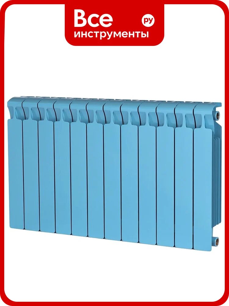Биметаллический радиатор RIFAR MONOLIT 500 Сапфир 12 секц. бок. R-MN-500-12-SA