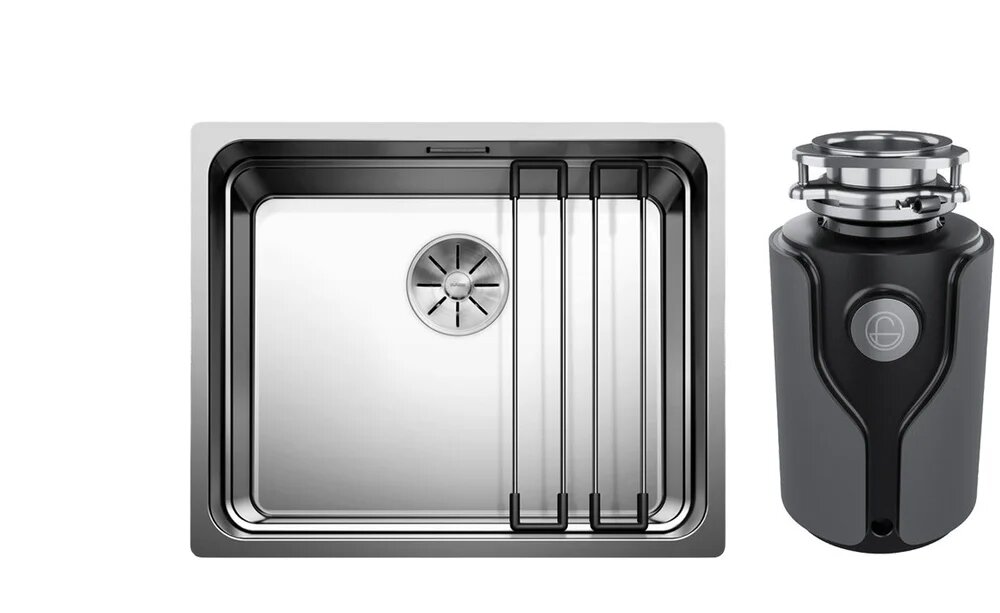 Комплект Мойка Blanco Etagon 500-IF 54x44, сталь, нержавеющая сталь / Измельчитель KUCHENSTERN Muhle 353MU35 механический, нержавеющая сталь