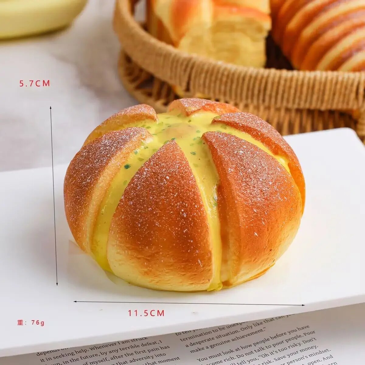 Мультяшный кокосовый хлеб для снятия стресса Garlic sachet