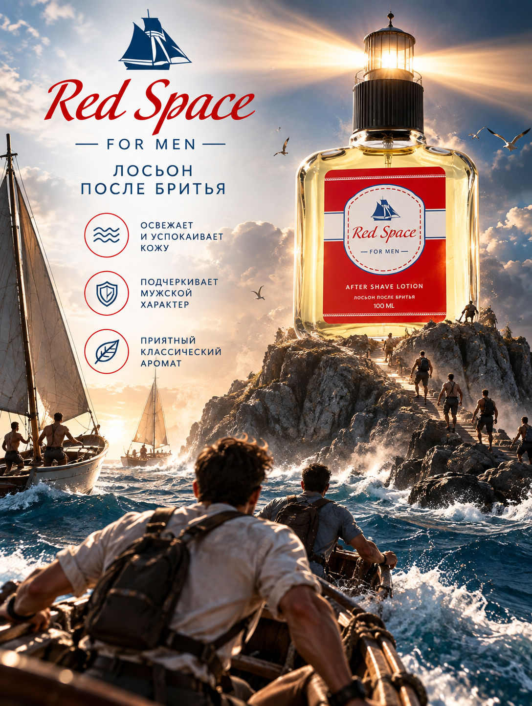 Лосьон после бритья мужской Today Parfum Red Space, 100мл