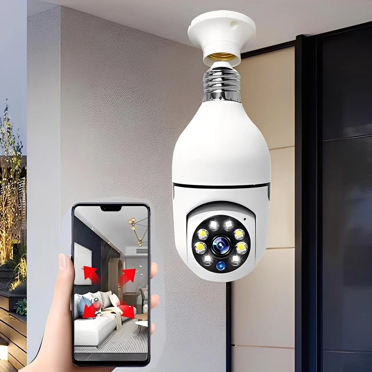 IP-камера UZZDSS SXT7498798 1080p белая High Quality-WiFi