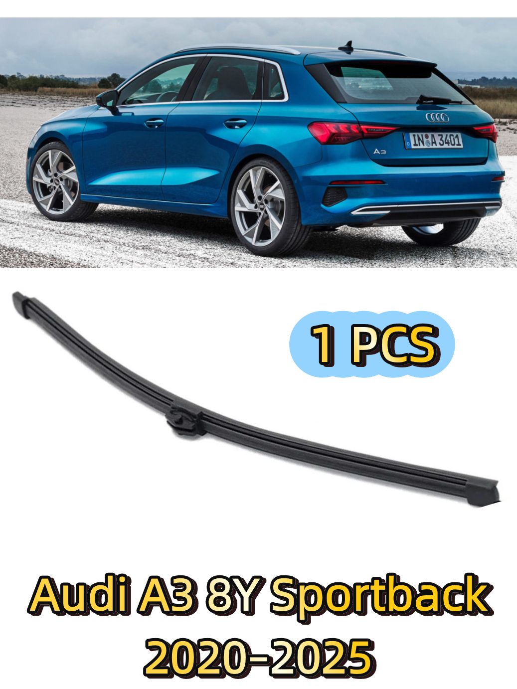 Щетка стеклоочистителя, арт. Задний стеклоочиститель дворник для Audi A3 8Y Sportback 2020–2025