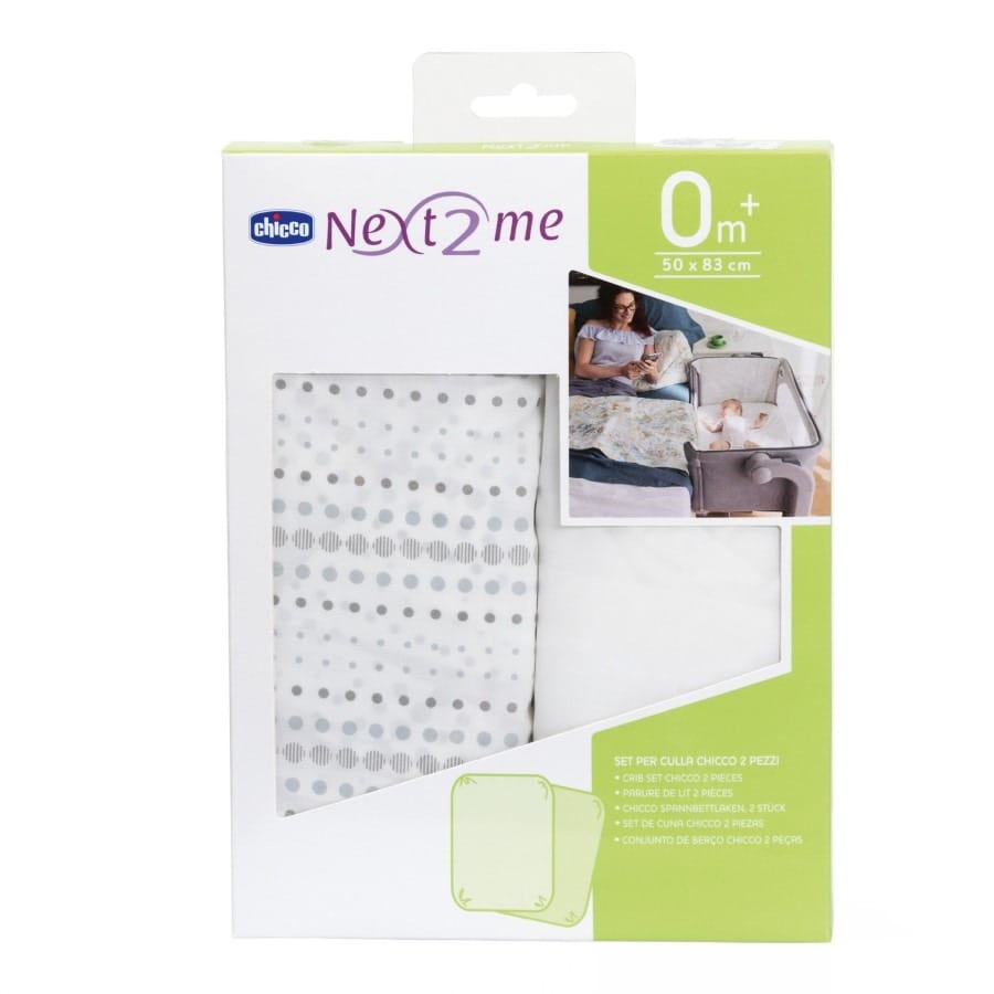 Простыня Chicco Next2Me Air, белый, 50x83 см, 2 шт
