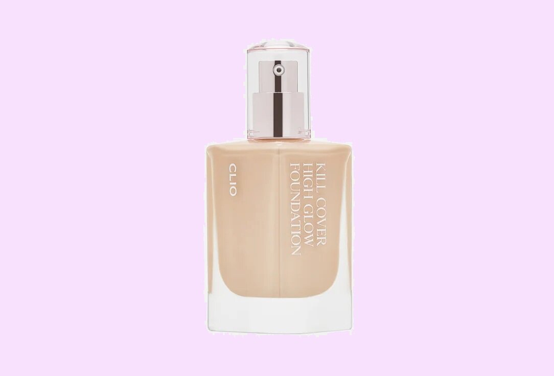 Тональная основа для лица Clio Kill cover high glow foundation, оттенок 4, Bo ginger, 38 г
