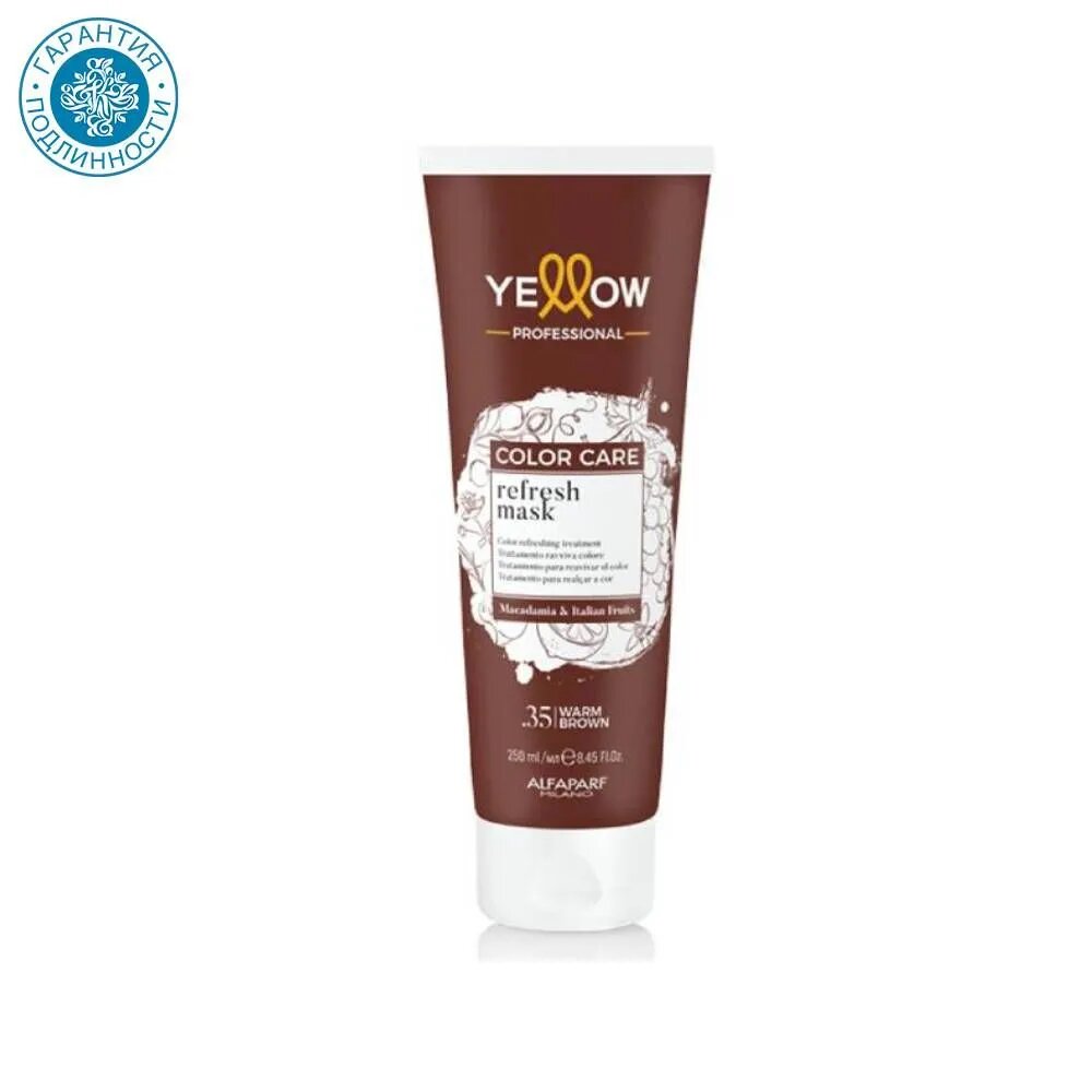 Yellow Пигментированная маска для окрашенных волос Refresh Mask, 250 мл